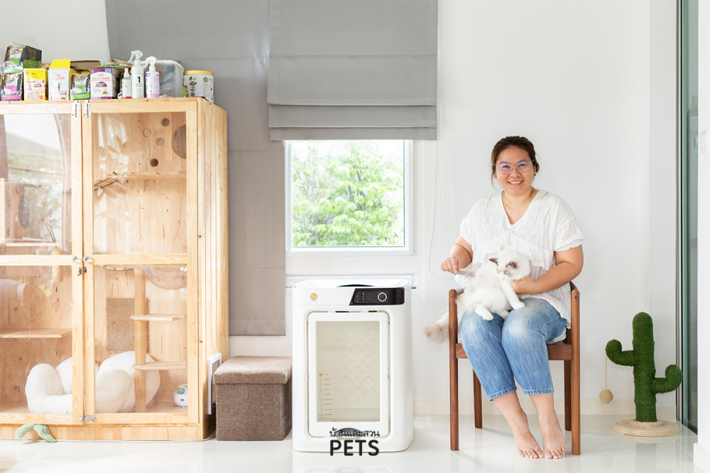 เครื่องเป่าขนอัตโนมัติสำหรับสัตว์เลี้ยงแบรนด์ PePe จาก Petology